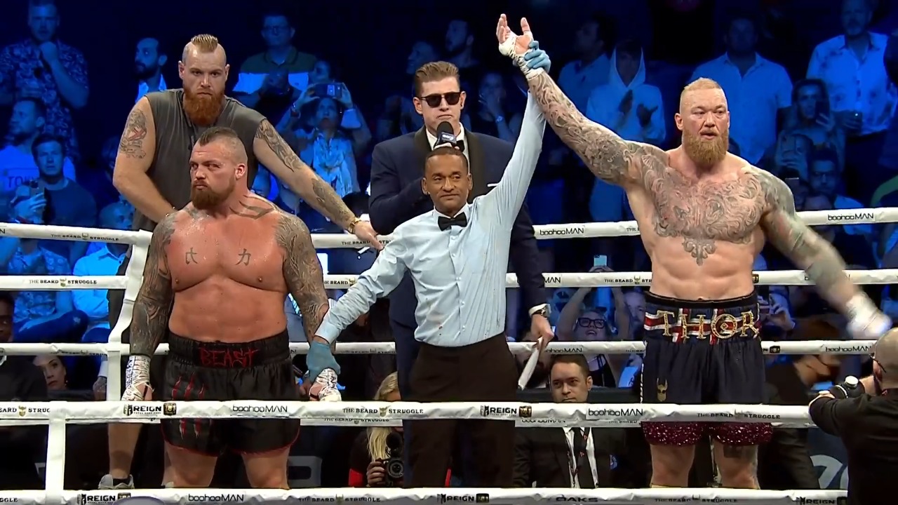 Hafthor Bj rnsson Defeats Eddie Hall In Boxing Match ONKYH Hafthor Bj rnsson Defeats Eddie Hall In Boxing Match ONKYH