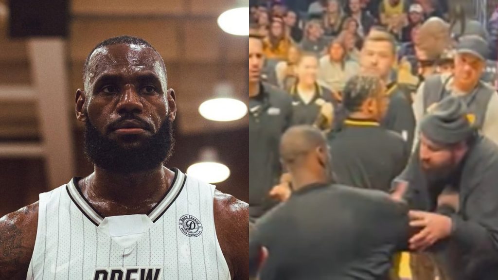 LeBron James Fan Gets Ejected After Making Inappropriate Contact